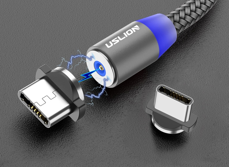 Magnetic USB Fast Charging Micro / Type C Cable - Shopsy Adore