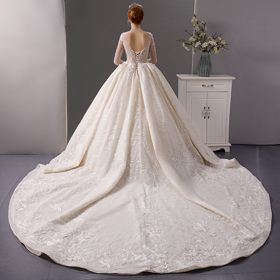 Queen Elizabeth - Luxury Bridal dress - three quarter bridal dress ...